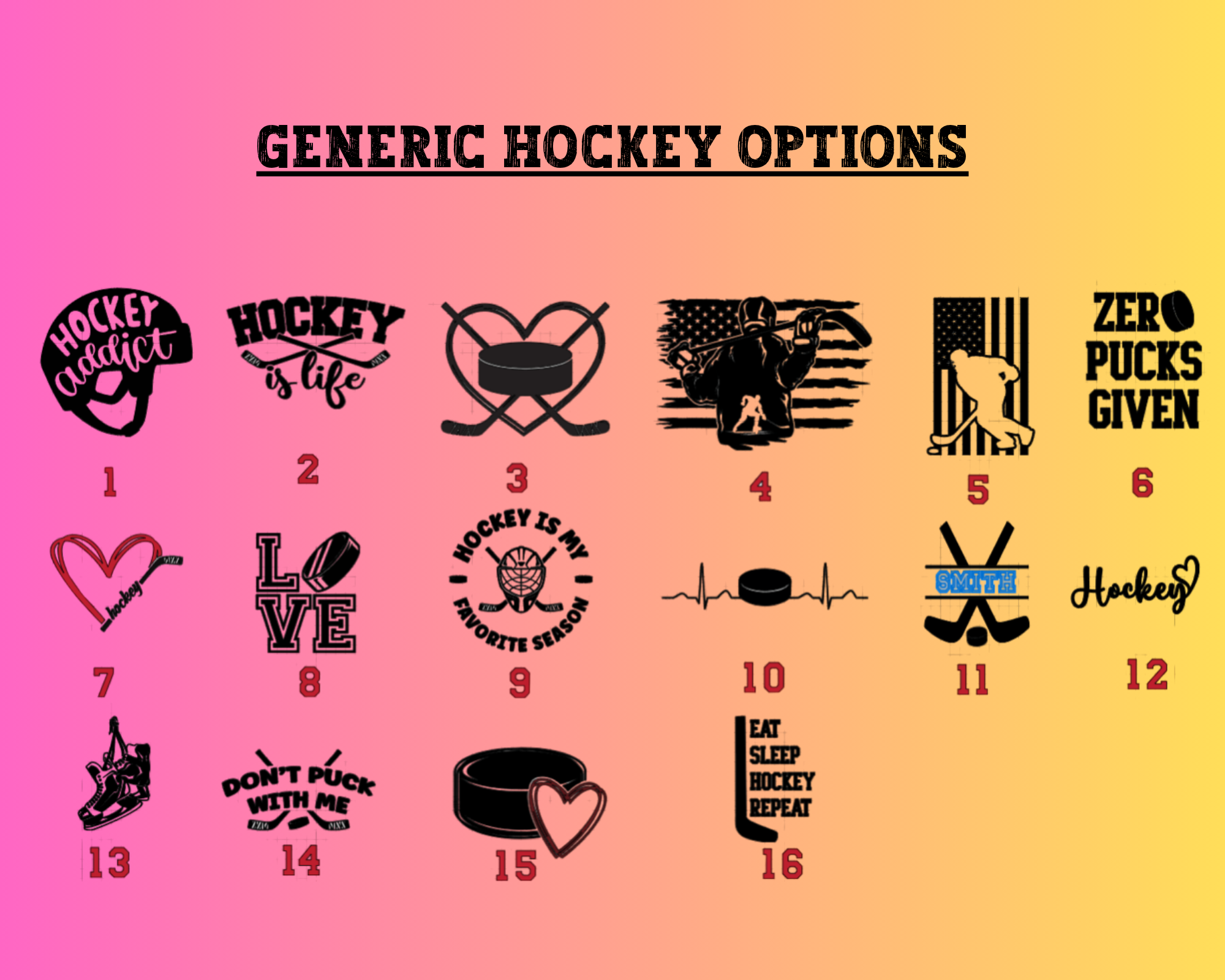 Hockey Decals – Team Threads